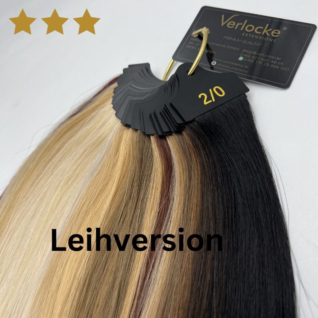 Extensions Farbring aus Echthaar zur Farbbestimmung